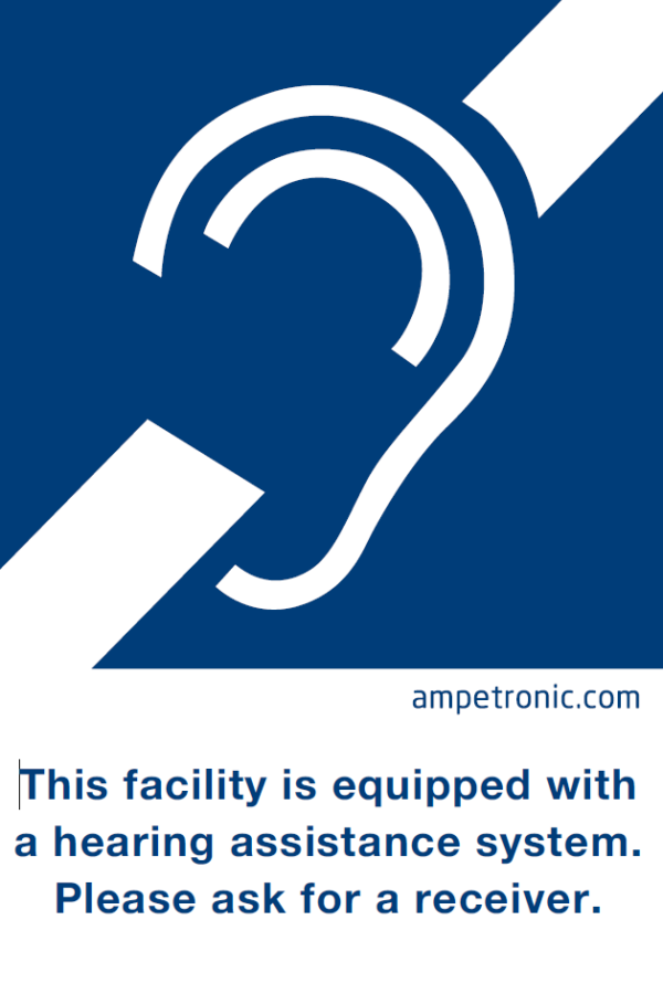 Assistive Listening System Sign
